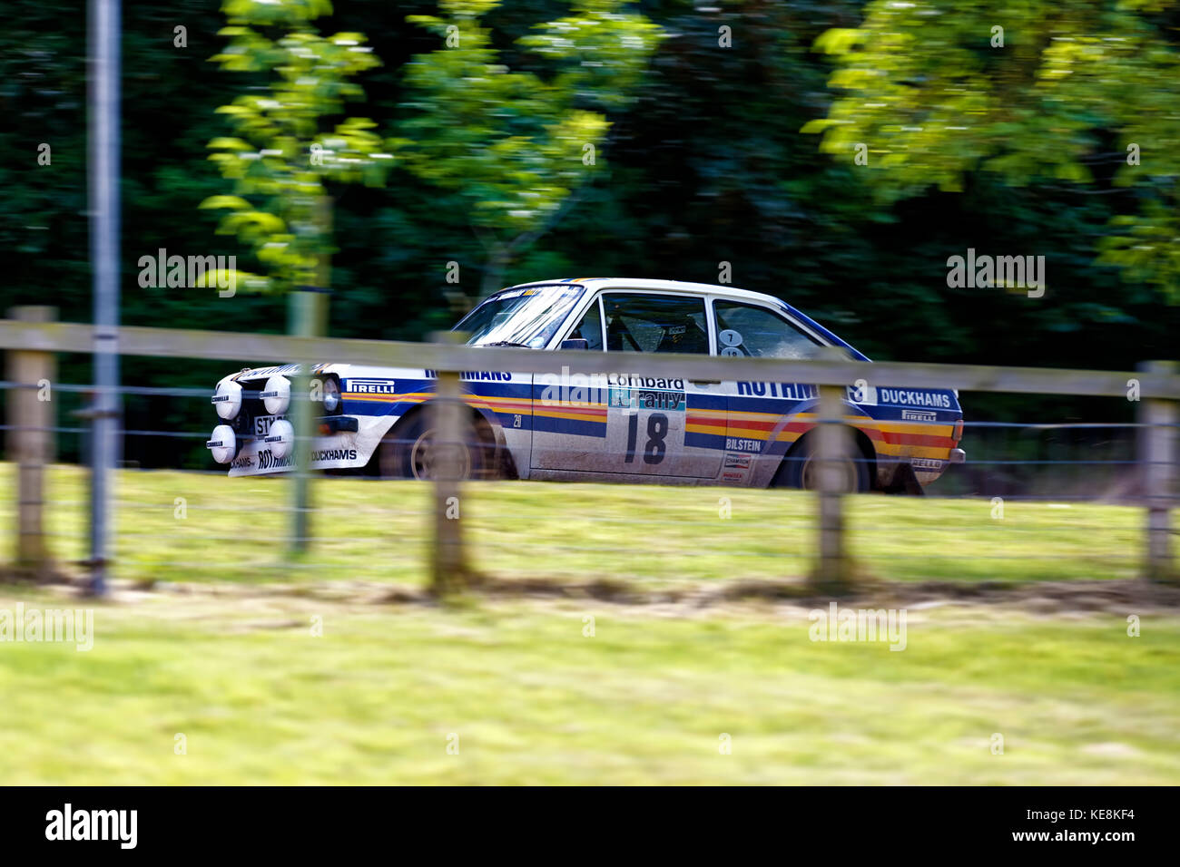 A Ford Escort Mk 2 RS 1800 Rally Car at the 2014 Wilton Classic ...