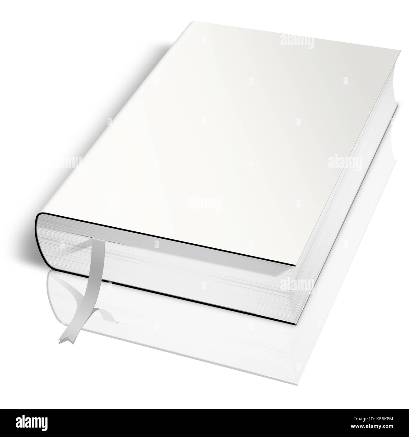 White book. Isolated on white Stock Photo - Alamy