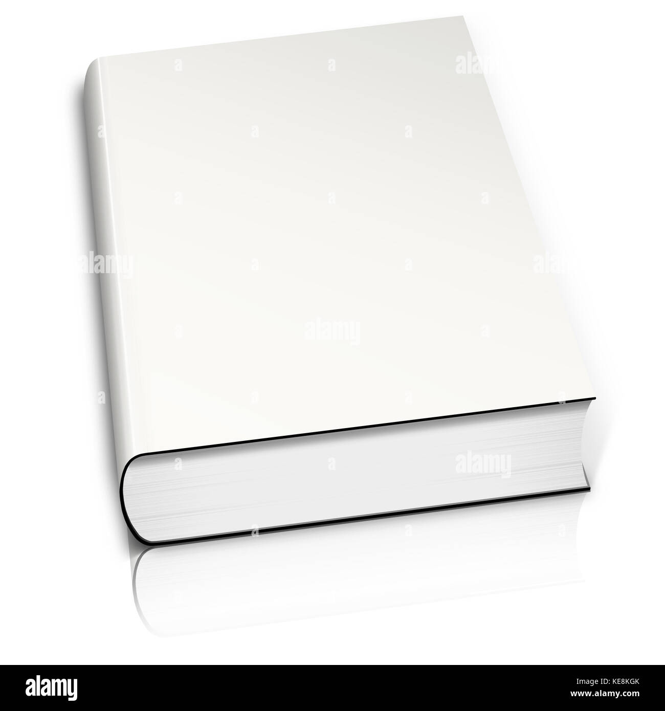 White book. Isolated on white Stock Photo - Alamy