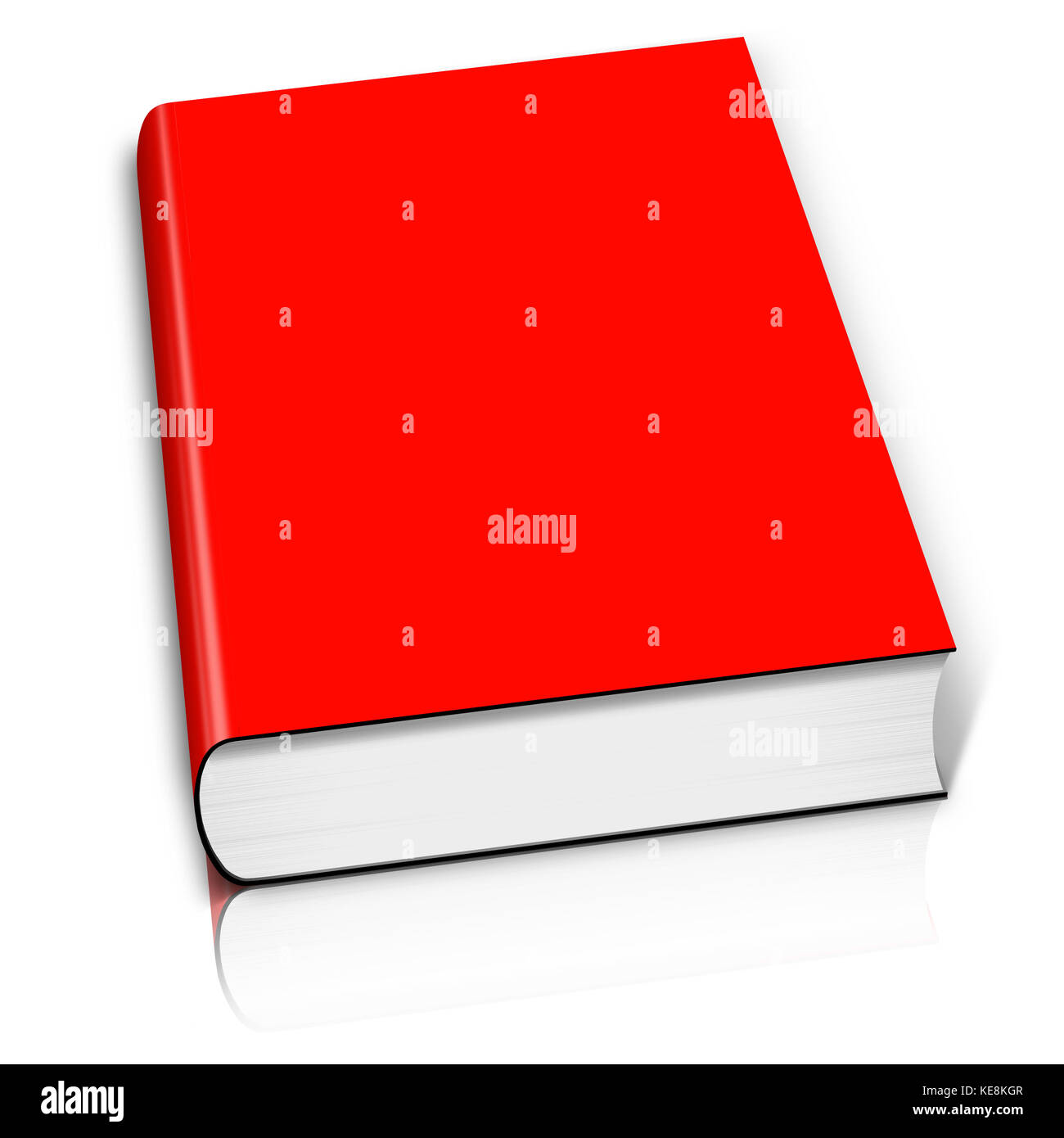 Red book. Isolated on white Stock Photo - Alamy