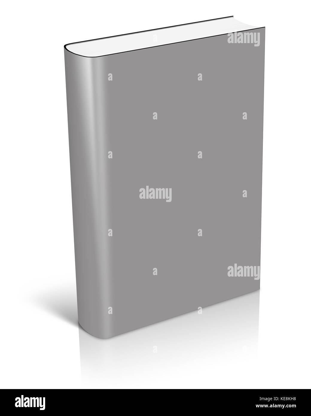 blank grey book cover - put your own design on it! Stock Photo - Alamy