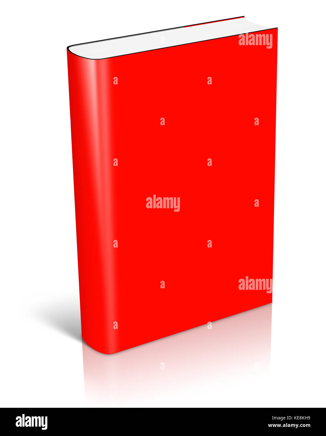 blank red book cover - put your own design on it! Stock Photo - Alamy