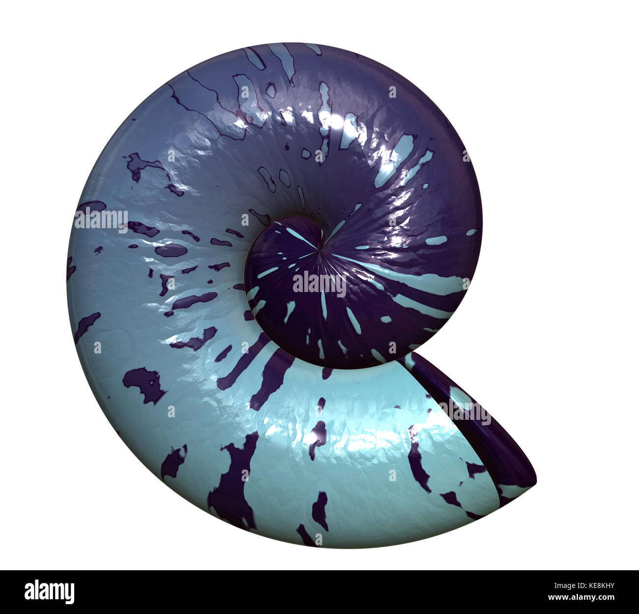 Ancient fossil on dark blue color (isolated Stock Photo - Alamy