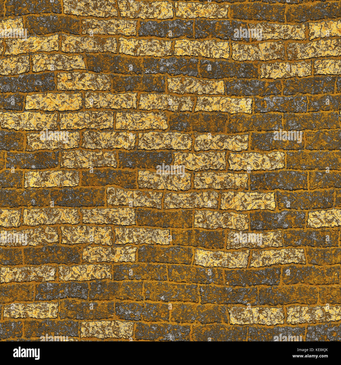 Ancient wall with brown bricks for background Stock Photo - Alamy