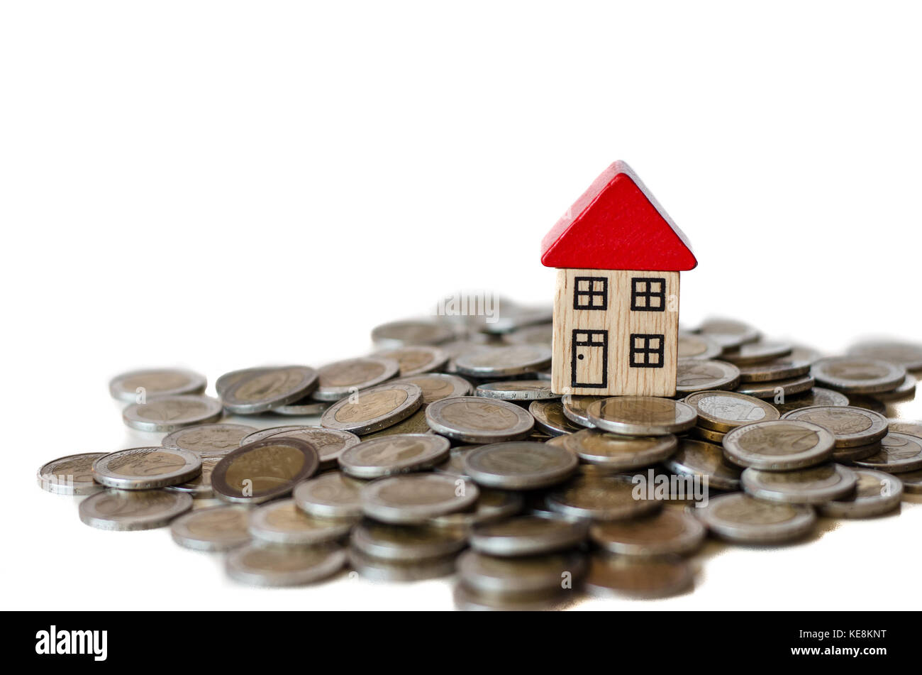 euro coins in stack Stock Photo - Alamy