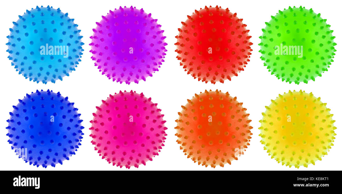 Colorful balls isolated on white Stock Photo - Alamy