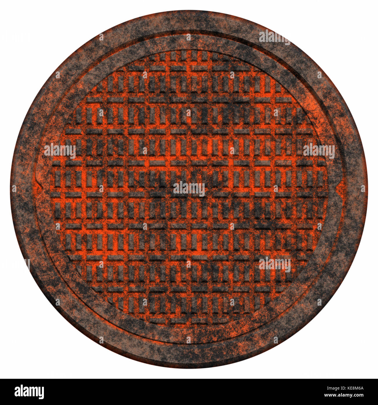 Manhole cover Cut Out Stock Images & Pictures - Alamy