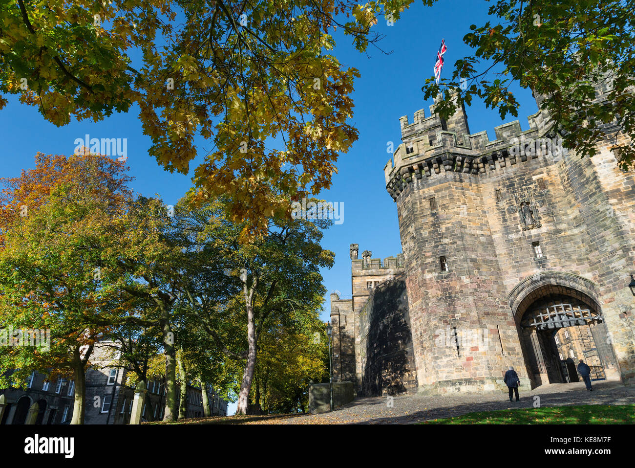 John Of Gaunt Gate, Lancaster Castle, Lancaster Stock Photo - Alamy