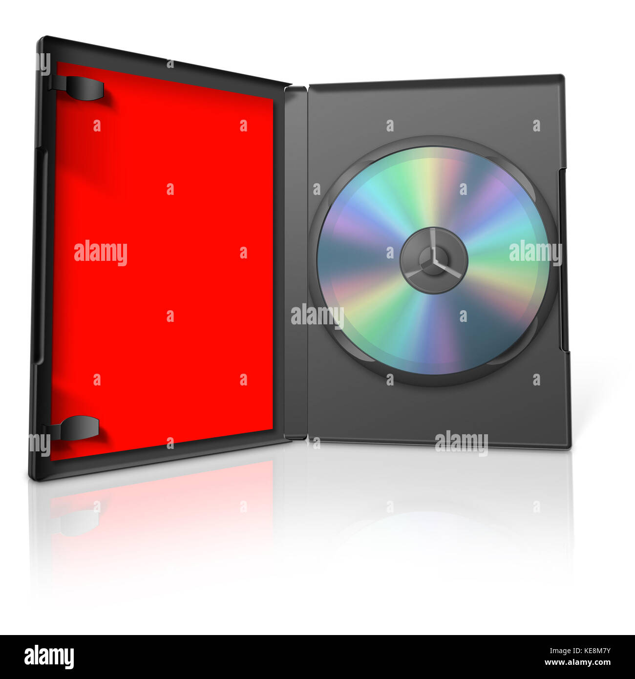 DVD and DVD Case on white Stock Photo - Alamy