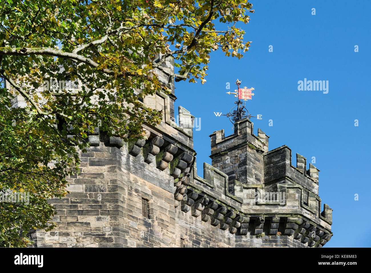 John Of Gaunt Gate, Lancaster Castle, Lancaster Stock Photo - Alamy