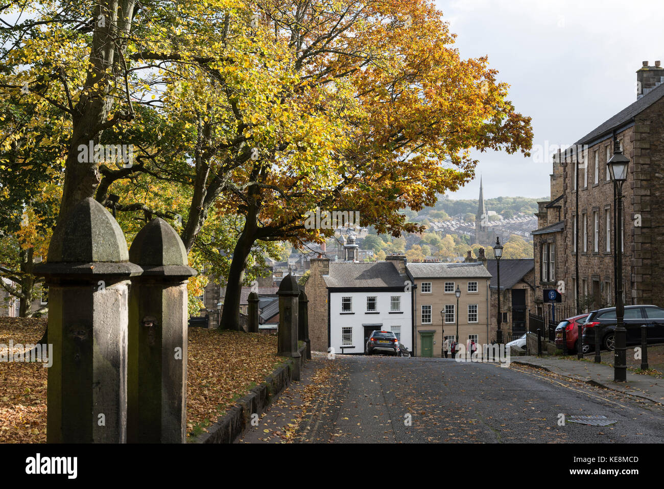 View of Lancaster city from Castle Park Stock Photo - Alamy
