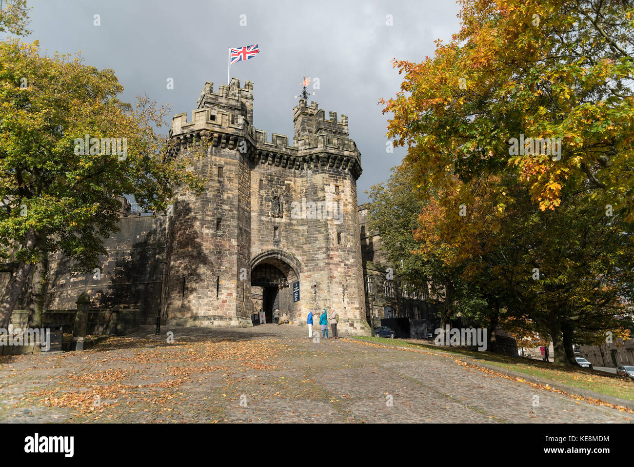 John Of Gaunt Gate, Lancaster Castle, Lancaster Stock Photo - Alamy