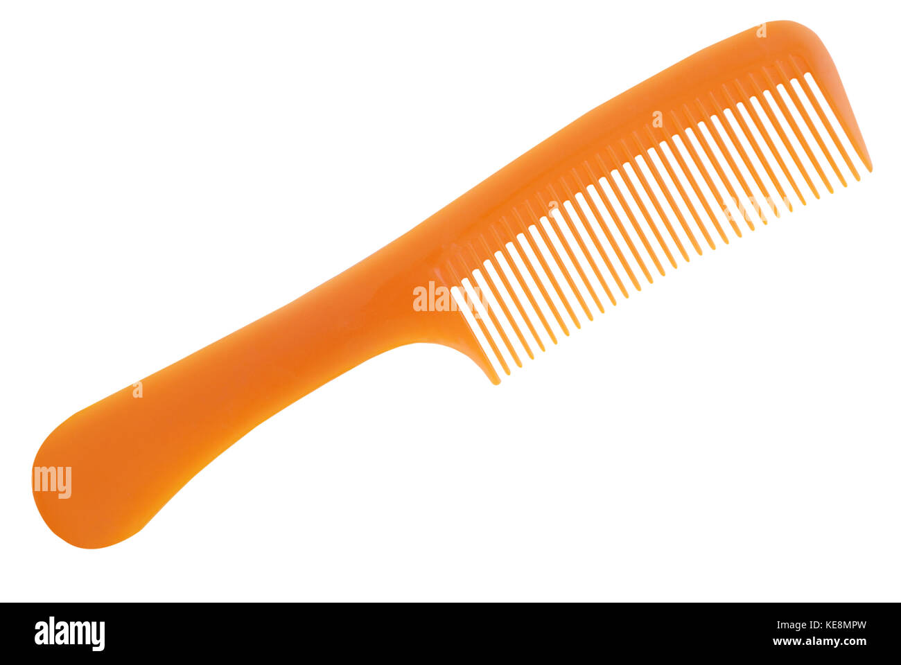 Orange comb for hair; isolated, clipping path included Stock Photo - Alamy