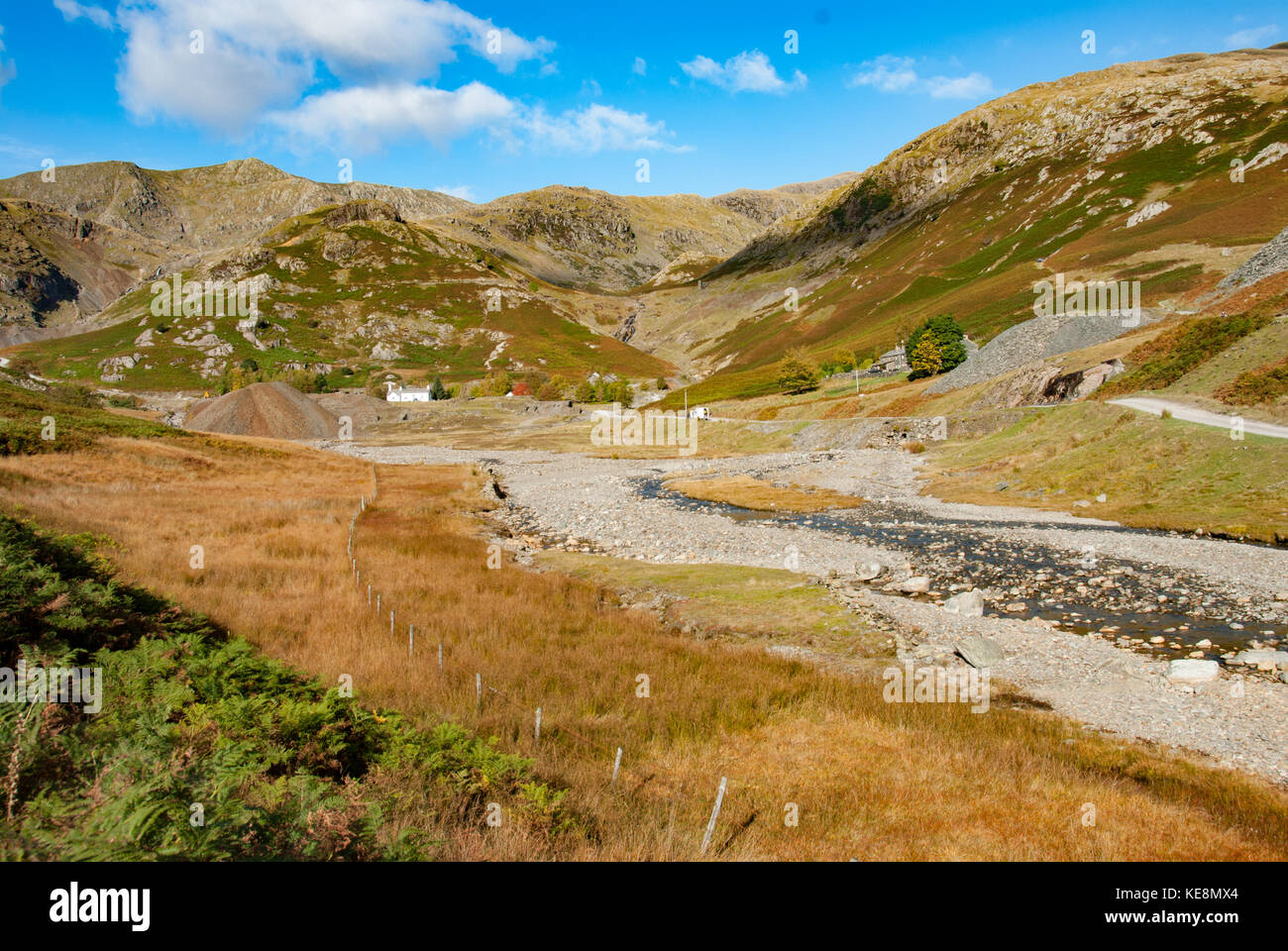 Coniston Fells from path from Coniston to Coppermines, Lake District ...