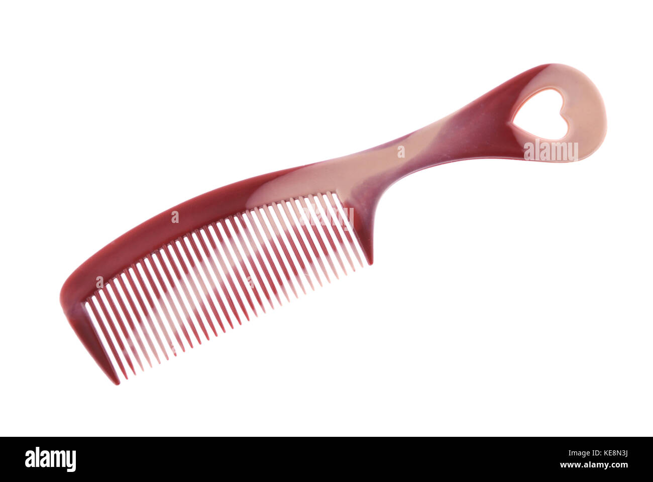 Brown comb for hair; isolated, clipping path included Stock Photo - Alamy