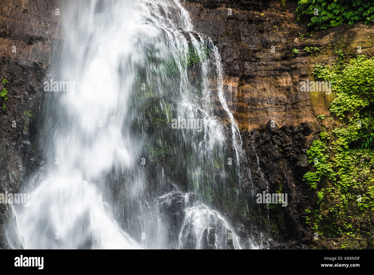 beautiful and powerful waterfall close up nature Stock Photo - Alamy