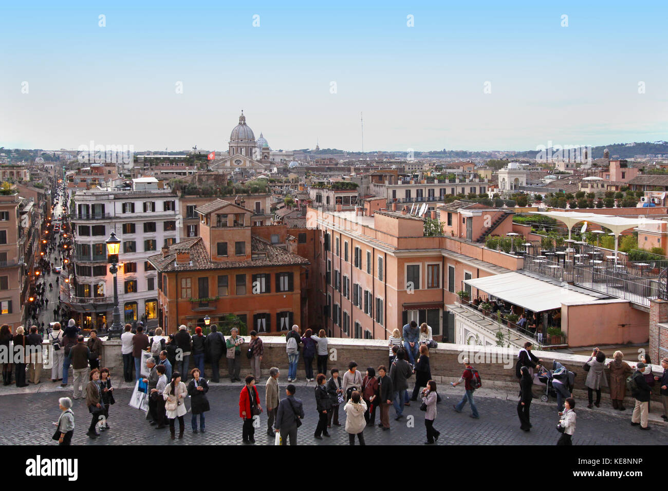 Rome spanish steps top view hi-res stock photography and images - Alamy