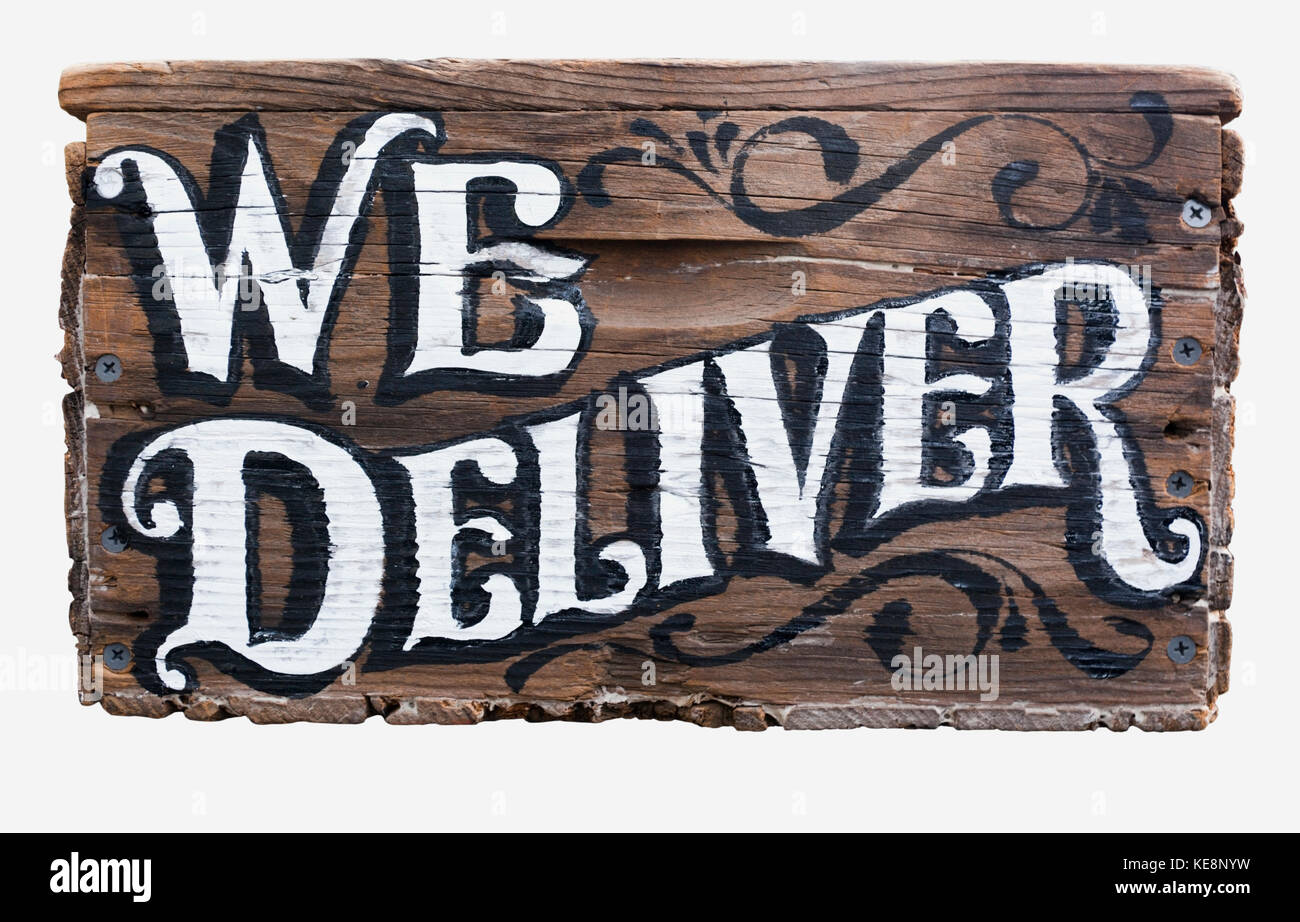 Handmade small business sign Stock Photo - Alamy