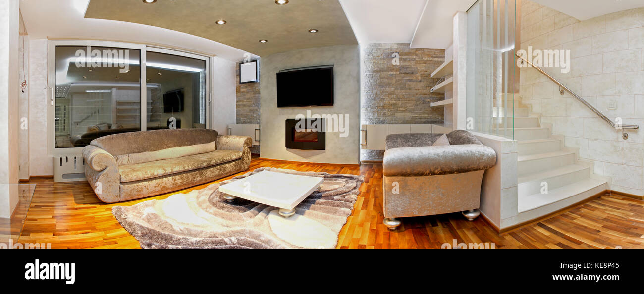 Large luxury living room hi-res stock photography and images - Alamy