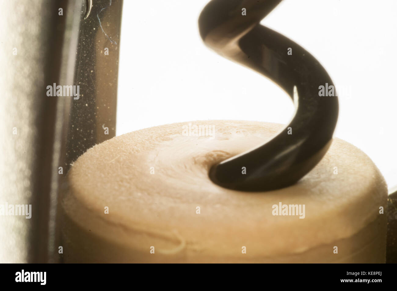 corkscrew in action Stock Photo - Alamy