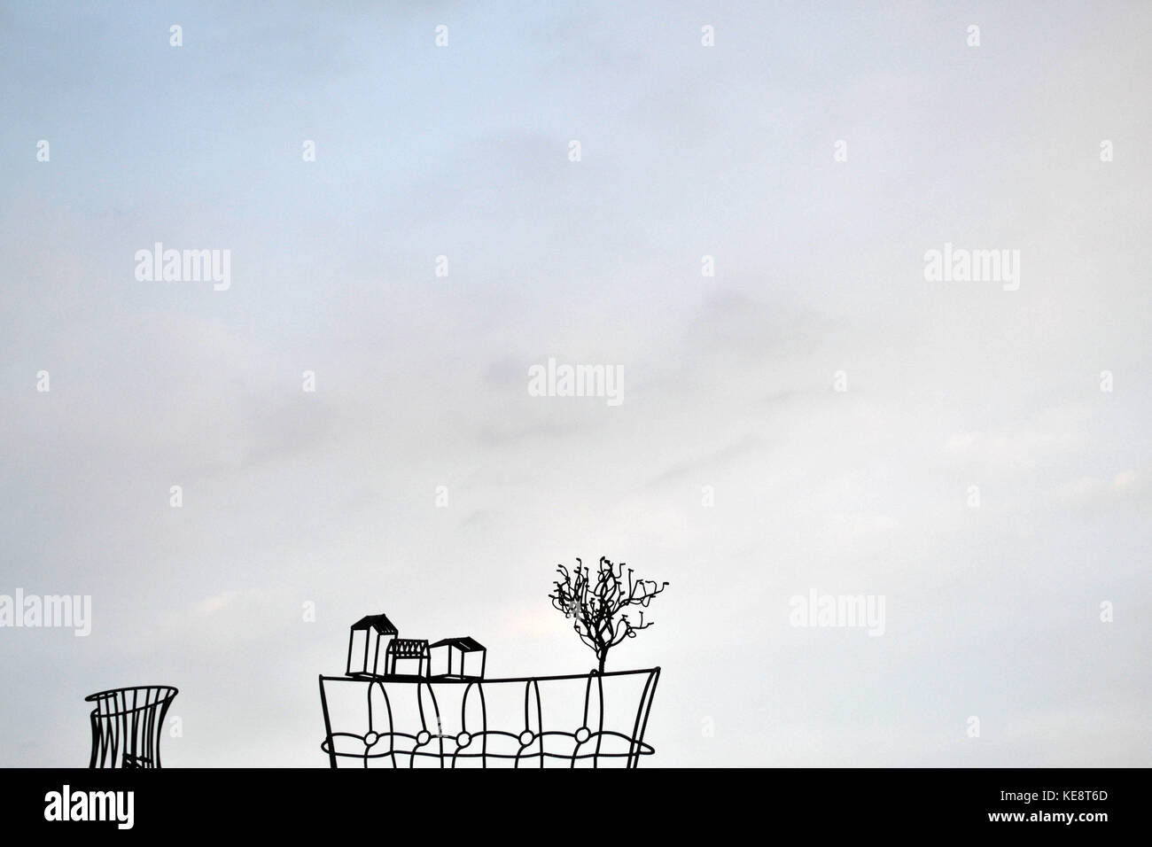 The wire art installation at one park in Kaohsiung (taken in July 2017 ...