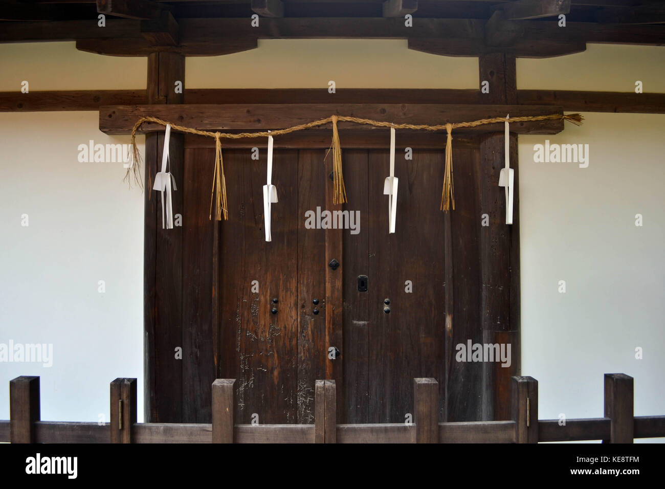 The old traditional gate in one Japanese temple. Pic was taken in July ...