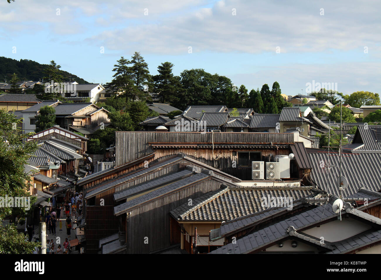 The residential (and traditional) area of Kyoto, Japan. Pic was taken ...