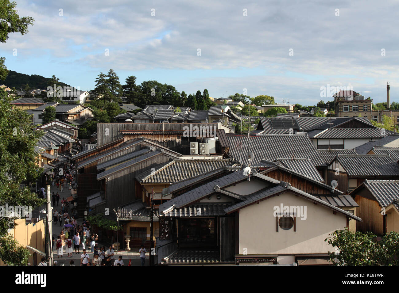 The residential (and traditional) area of Kyoto, Japan. Pic was taken ...