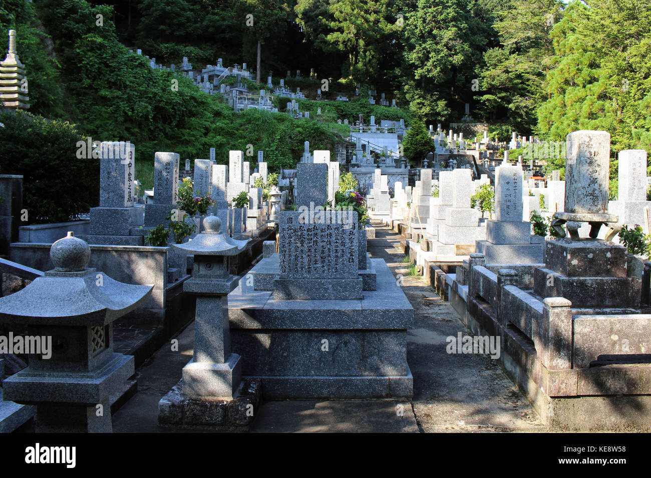 A Japanese cemetery complex. Taken in Yamaguchi, Japan - August 2017 ...