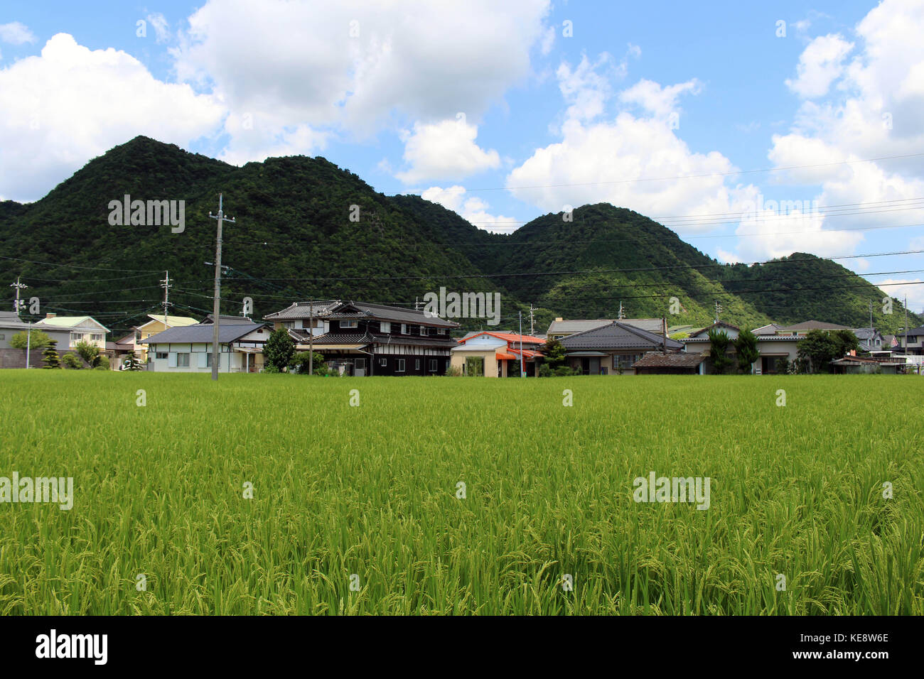 A suburban life in Japan. Pic was taken in Yamaguchi, August 2017 Stock ...