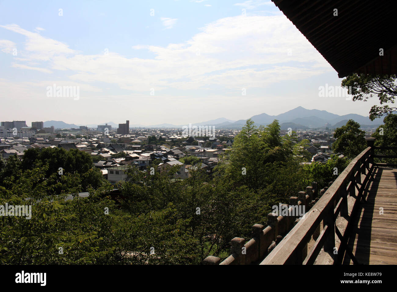 The view of Yamaguchi city from a temple. Pic was taken in August 2017 ...