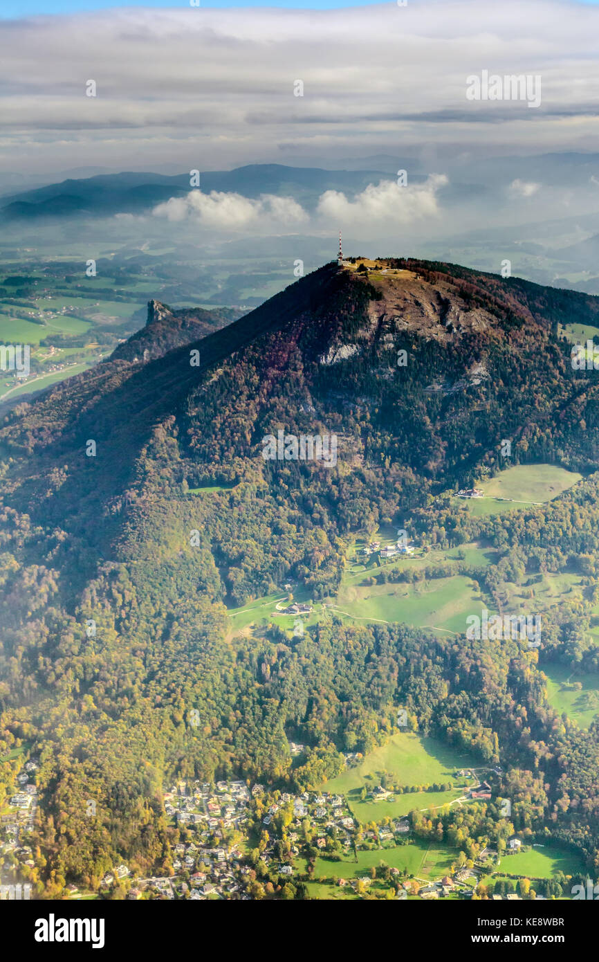 A beautiful aerial view of Austria Stock Photo - Alamy