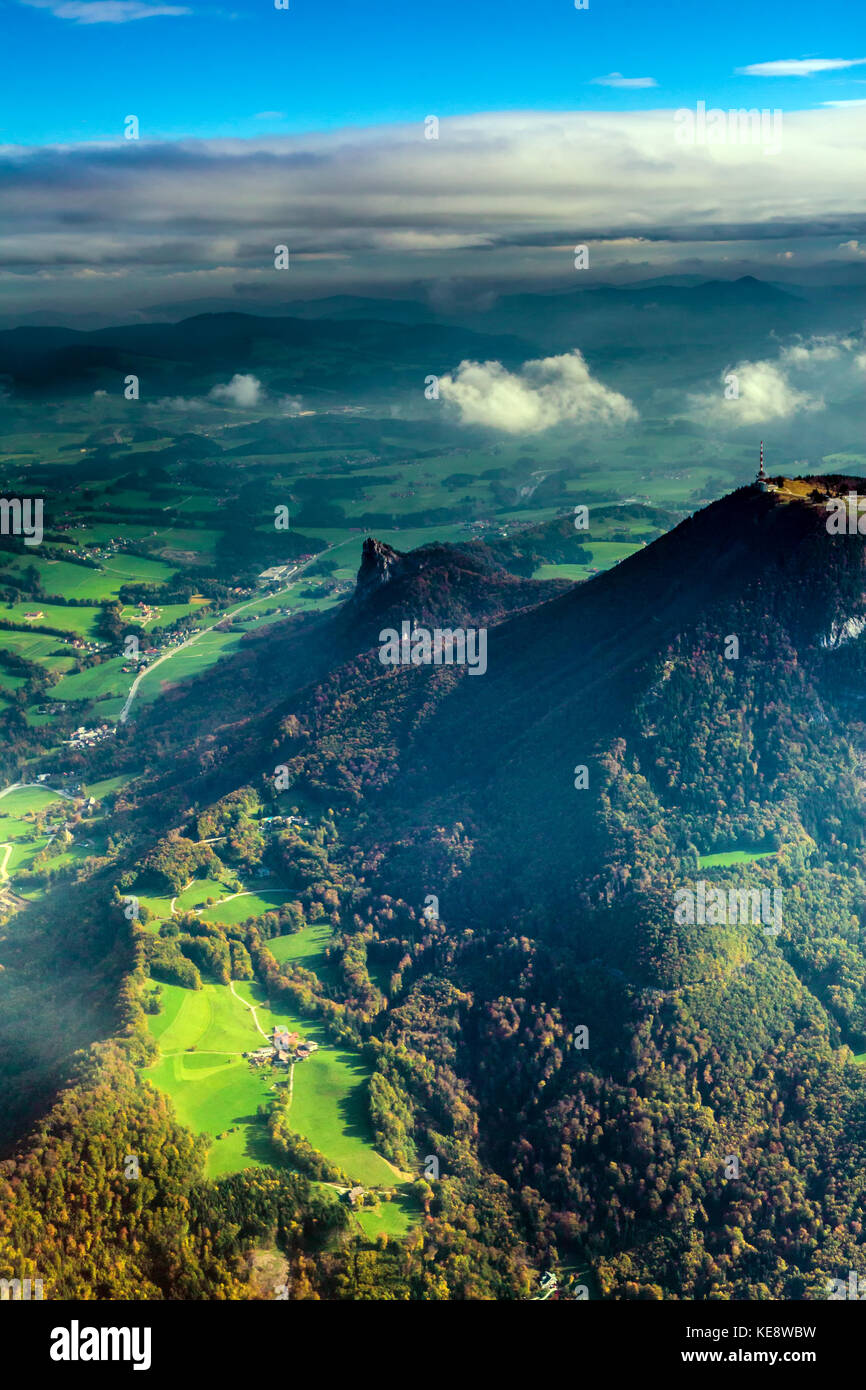 A beautiful aerial view of Austria Stock Photo - Alamy