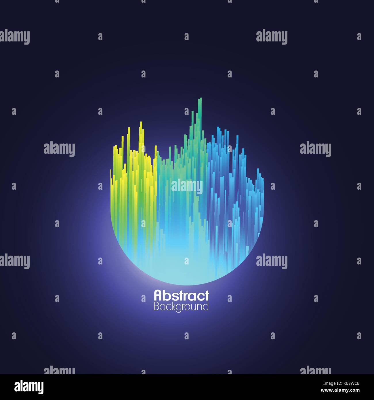 Abstract Fiber Optics Background - Vector Illustration Stock Vector ...