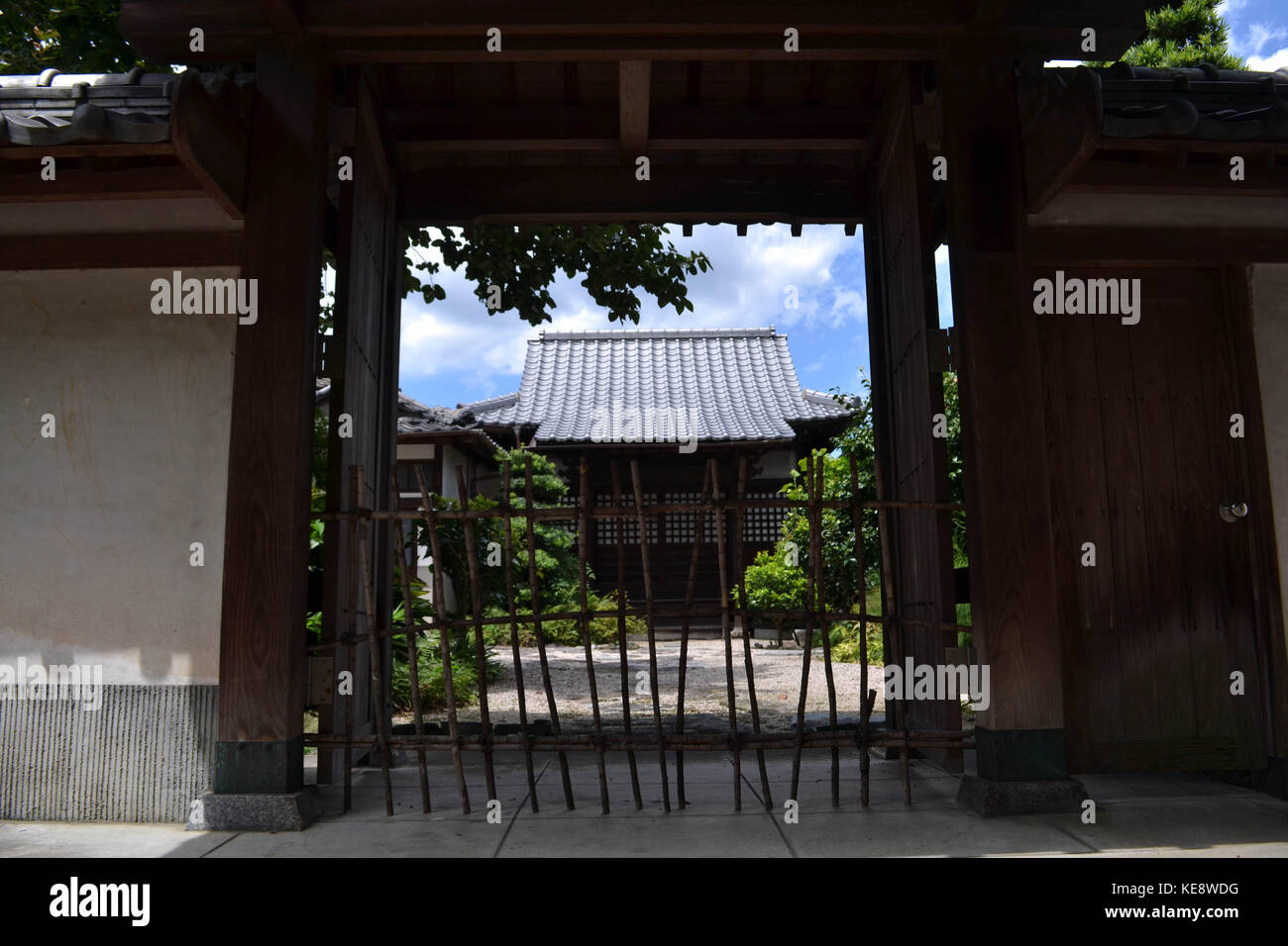 An empty house with Japanese-style gate in Fukuoka, Japan. Pic was ...