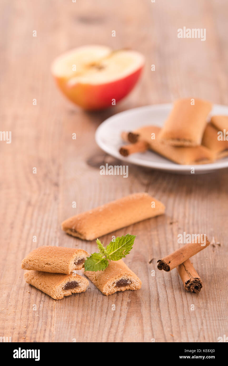 Biscuits with fruit filling Stock Photo - Alamy