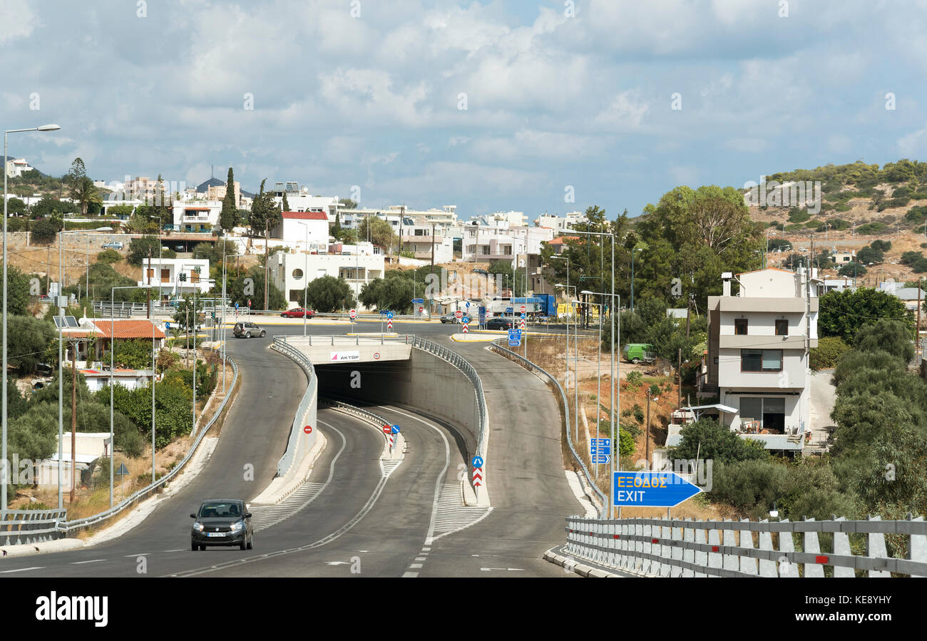 Greece road route highway sign travel hi-res stock photography and ...