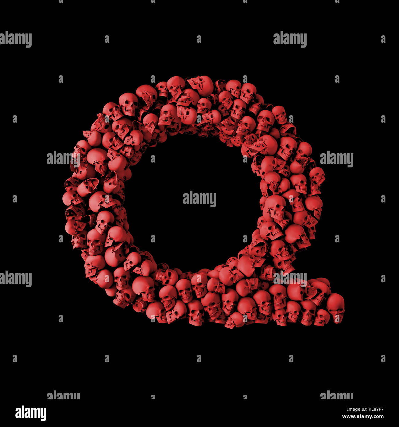 Font made of skulls hi-res stock photography and images - Alamy