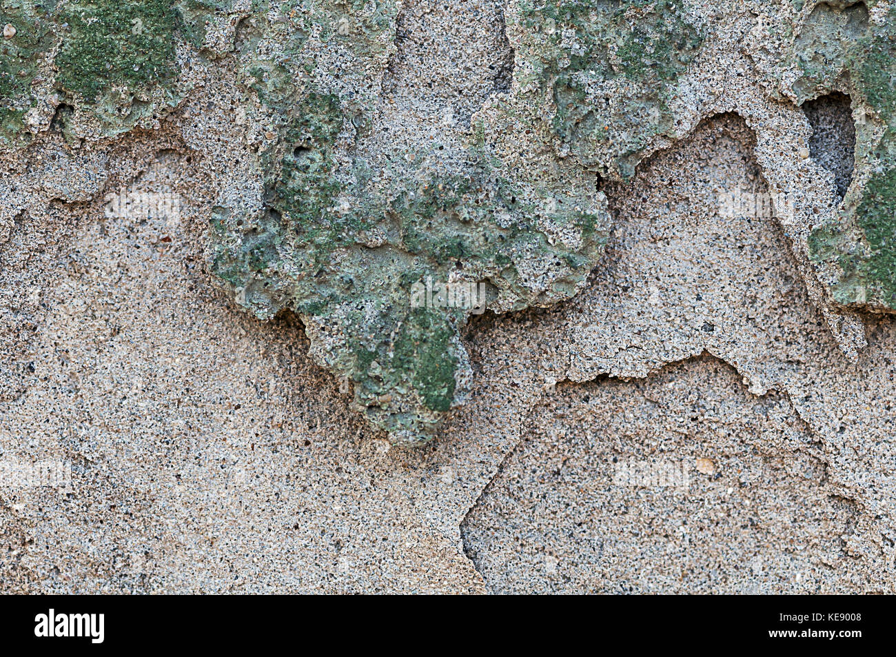 Brick wall. Broken plaster. Cracked and corroded cement Stock Photo - Alamy
