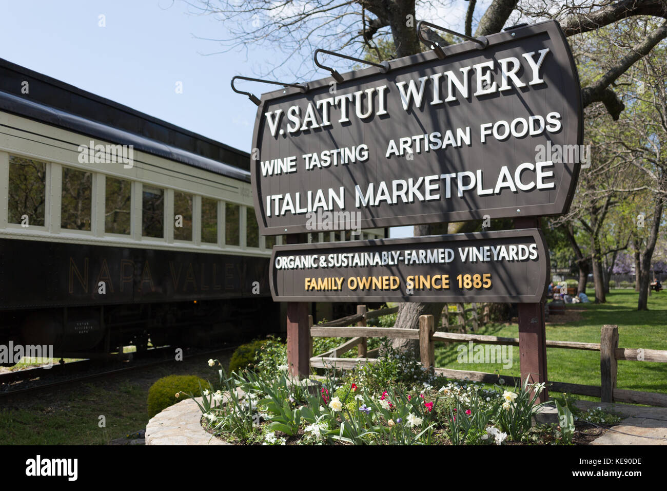 V. Sattui Winery Stock Photo - Alamy