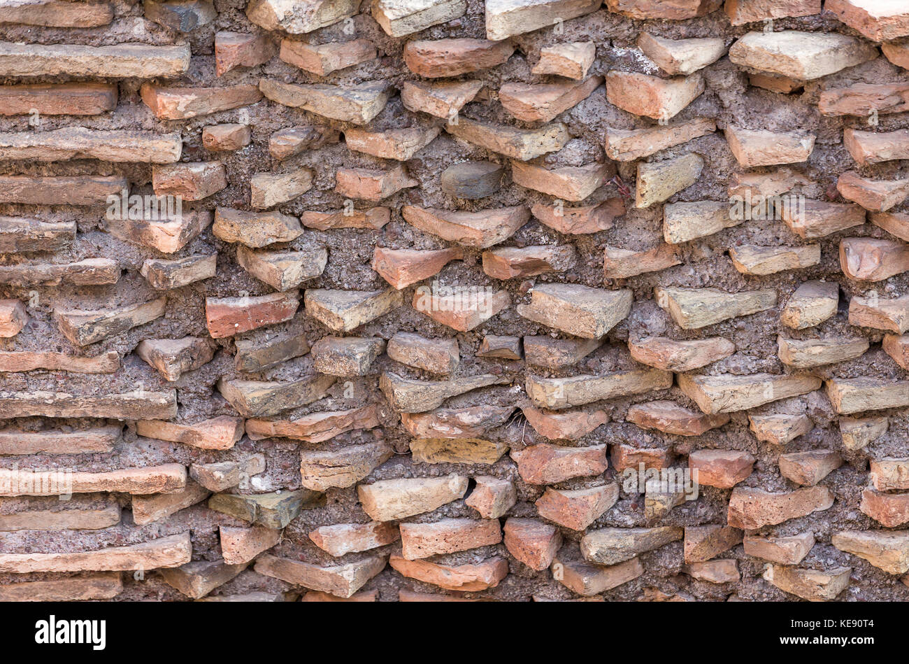 Ancient brick texture on Palatine Hill, Rome, Lazio, Italy Stock Photo ...