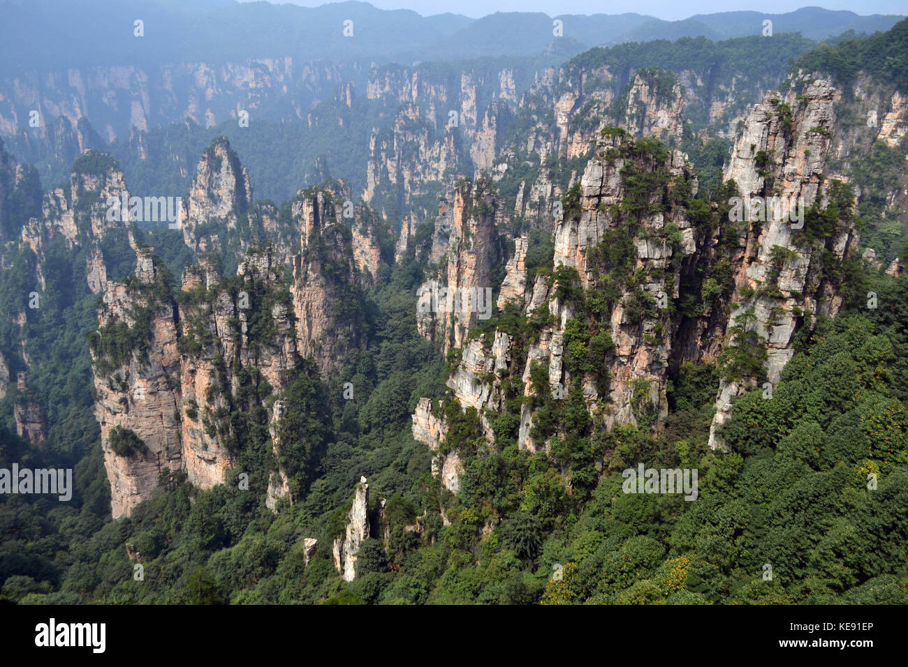 Rock formations around Wulingyuan Scenic Area. What a dramatic ...