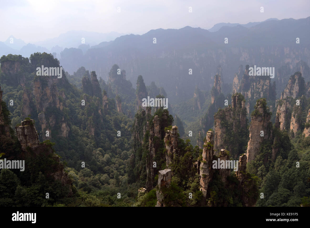Rock formations around Wulingyuan Scenic Area. What a dramatic ...