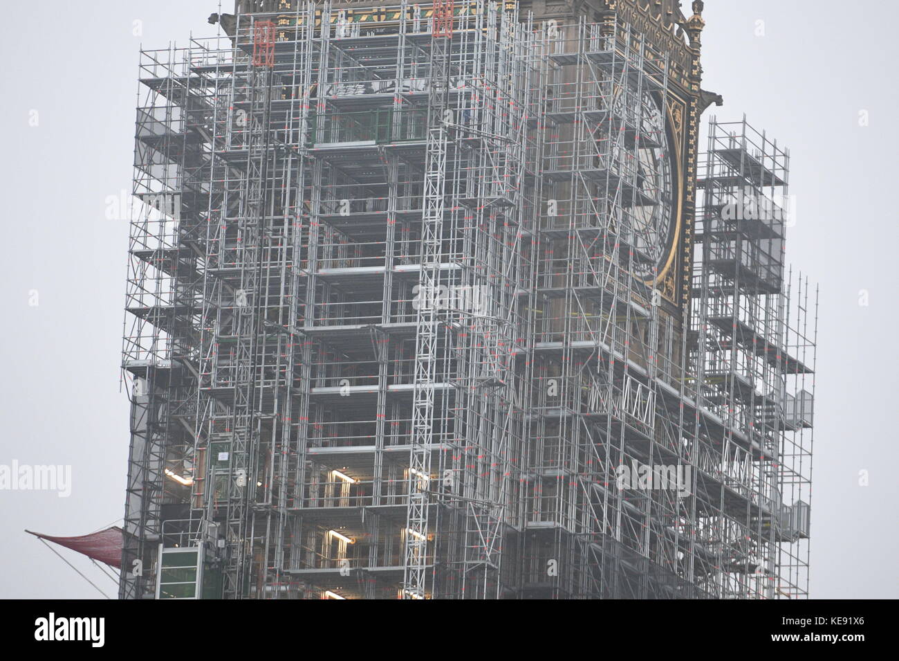 Big Ben covered in scaffolding today Picture Jeremy Selwyn Credit ...