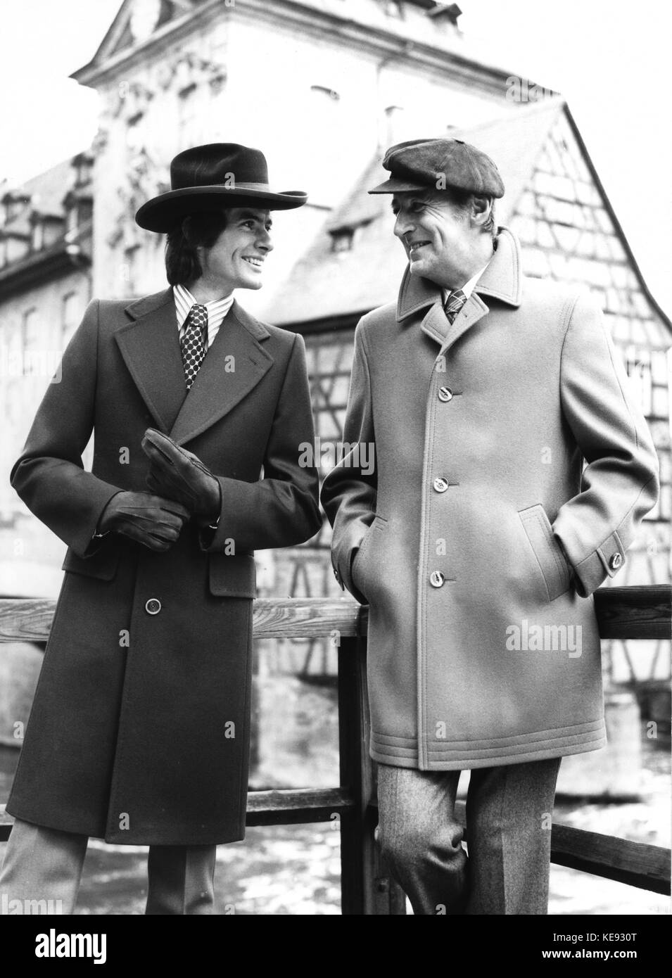 Two male models are wearing tailored suits at the German institute for ...