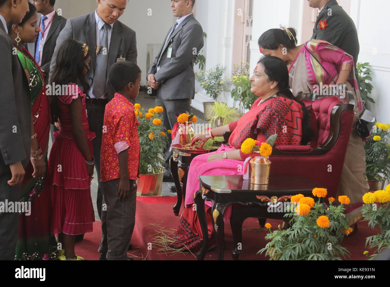 Noemie Repetto / Le Pictorium - Tika ceremony in Nepal - 01/10/2017 ...