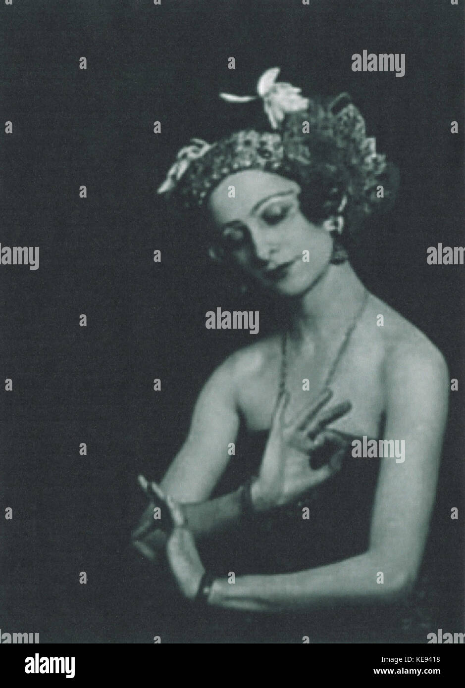 A portrait of Stella Bloch captured by Arnold Genthe in 1921. Genthe, a ...