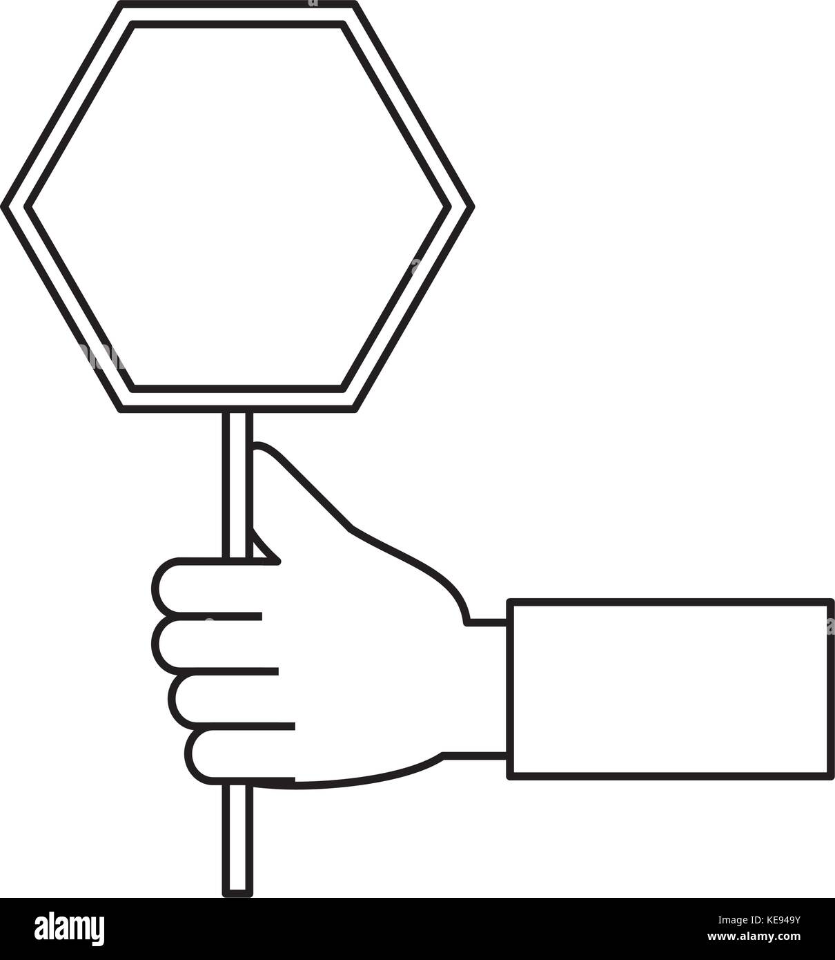 hand vector illustration Stock Vector Image & Art - Alamy