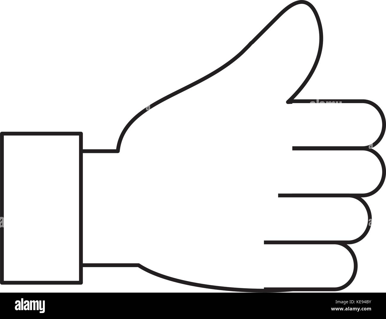 hand vector illustration Stock Vector Image & Art - Alamy