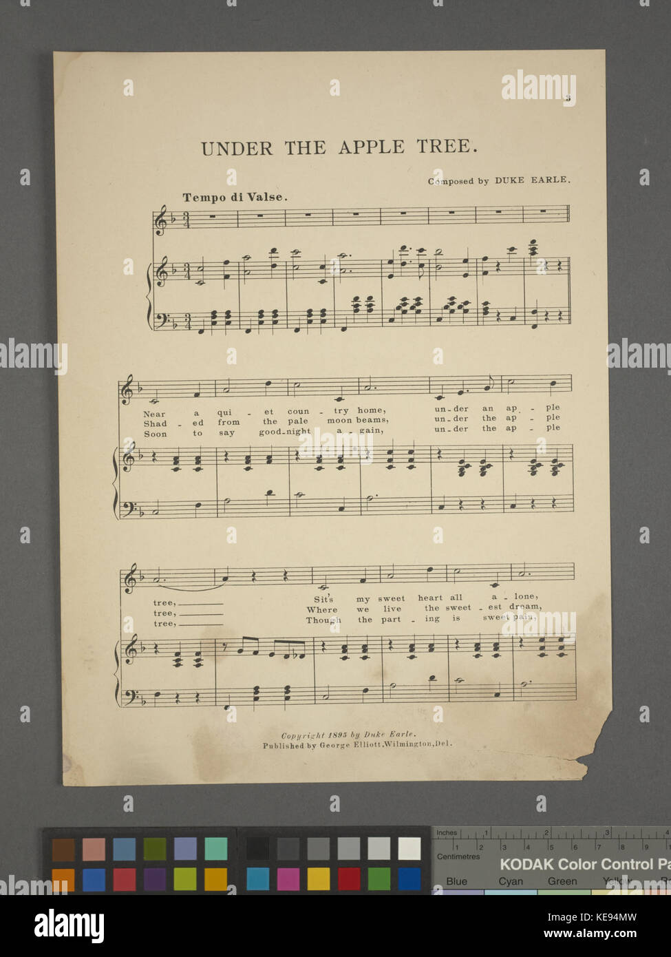 Under the apple tree (NYPL Hades 1867183 1697431 Stock Photo - Alamy